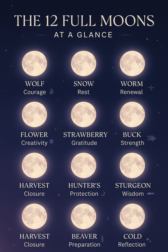 Understanding the 12 Full Moons: Psychic Lessons from the Sky - PsychicOz